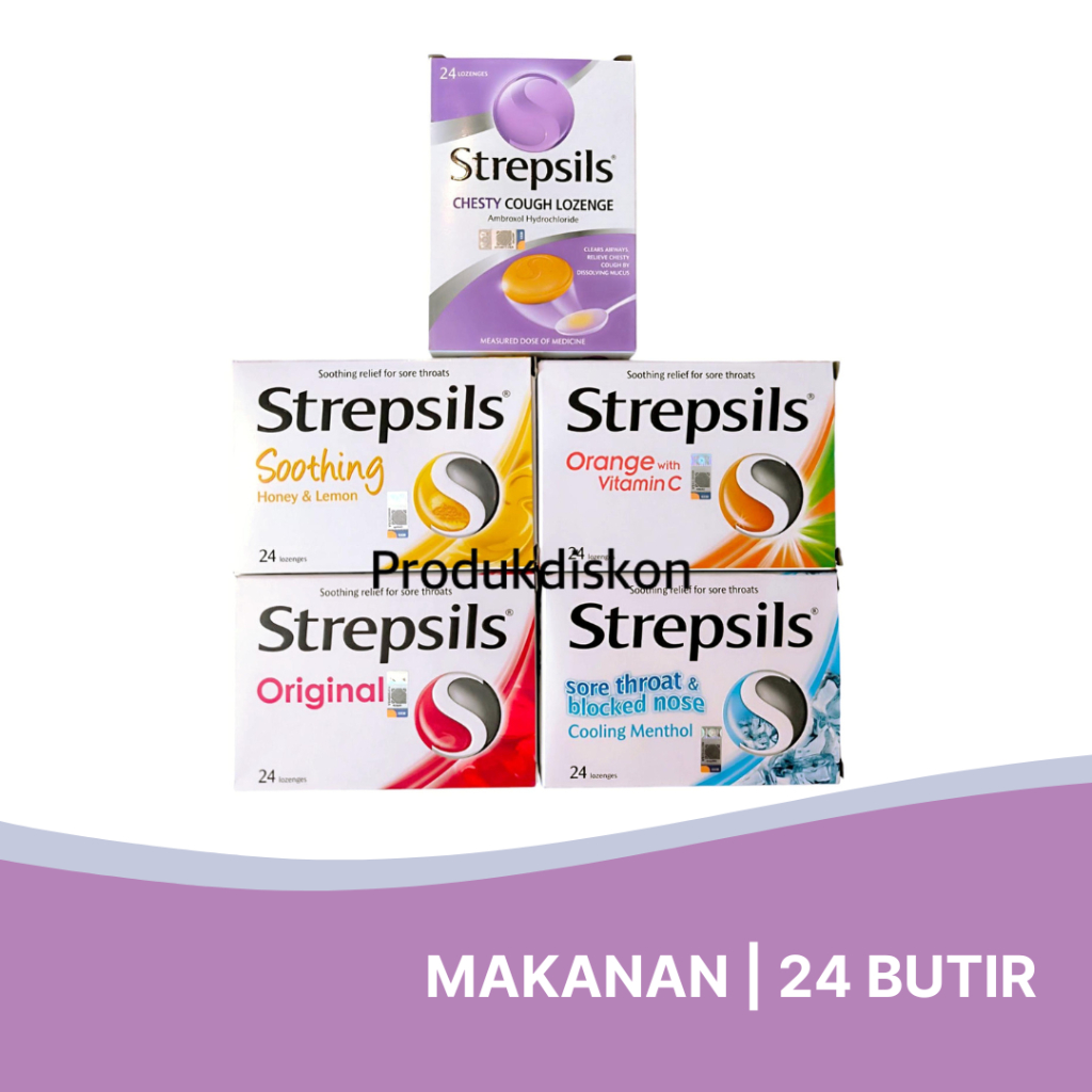 Jual STREPSILS Import 24s / VICKS Import 12s Pelega Tenggorakan Isi 12 ...