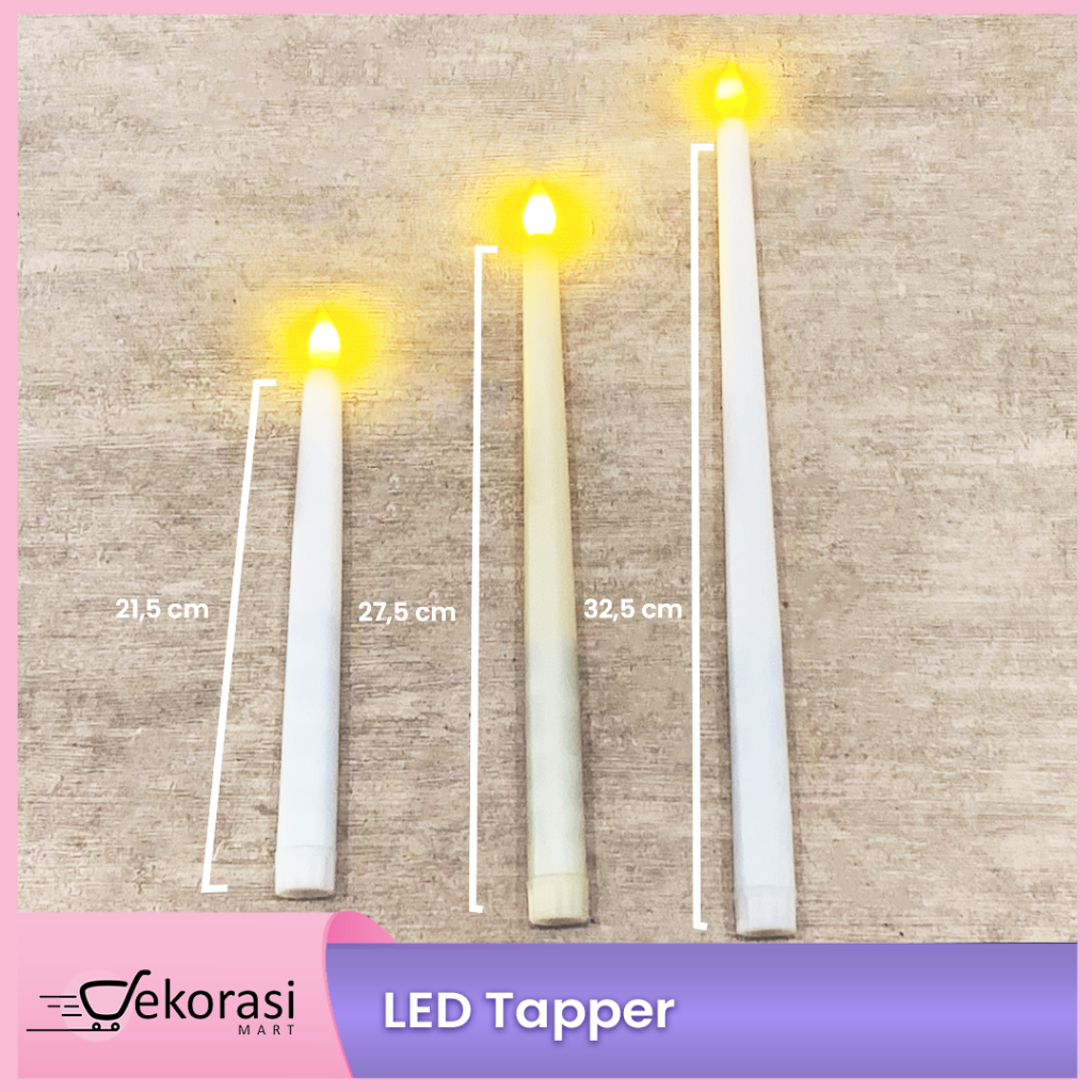Jual [TERMURAH] LED Tapper Candle / Lilin LED Tapper (Di jual satuan ...