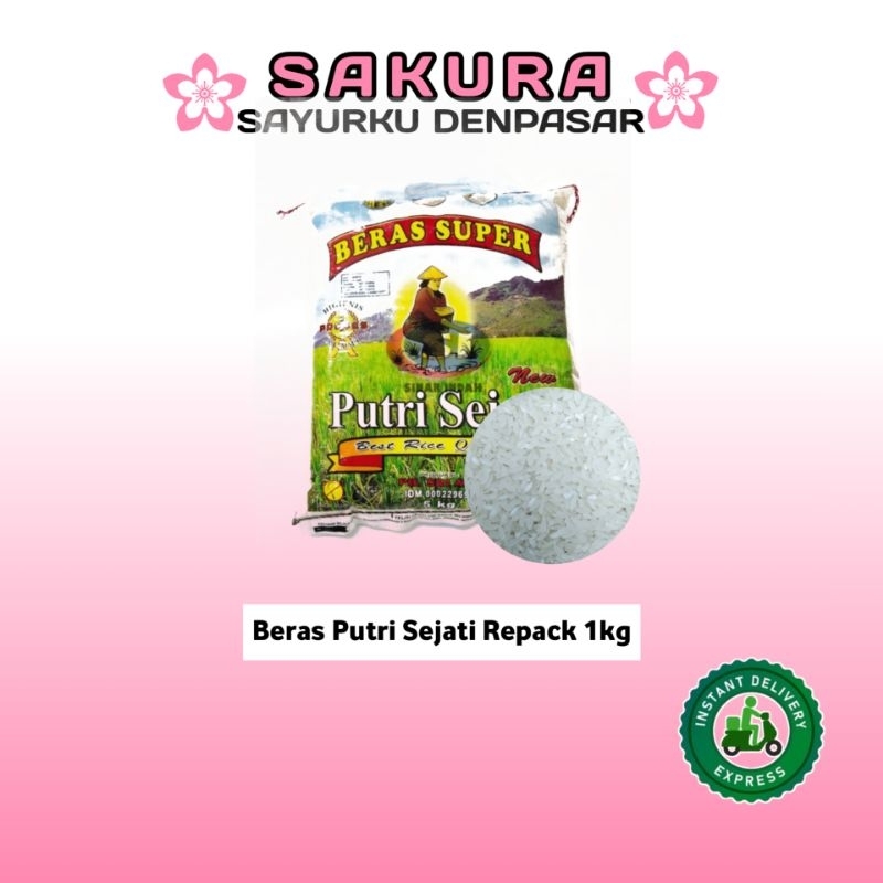 Jual Beras Super Putri Sejati Repack 1kg - SAKURA | Shopee Indonesia