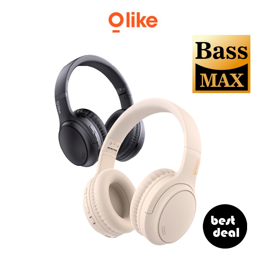 Jual Olike H1S Titan Wireless Headphone Bluetooth Bass Max HiFi Sound ...