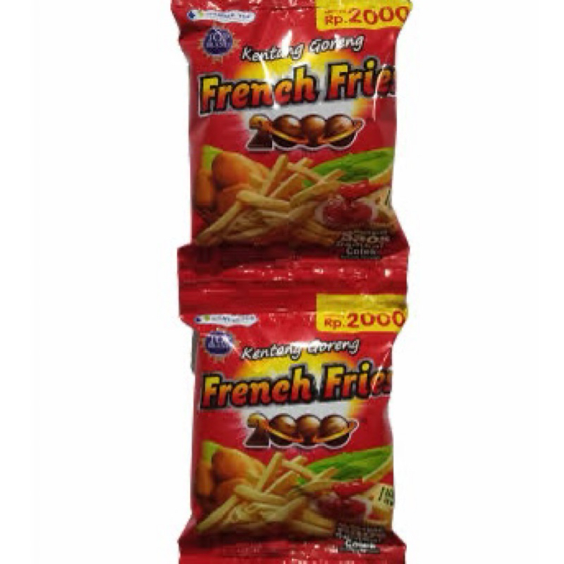Jual SNACK KENTANG FRENCH FRIES SIANTAR TOP 2000 1 RENCENG ISI 10 ...