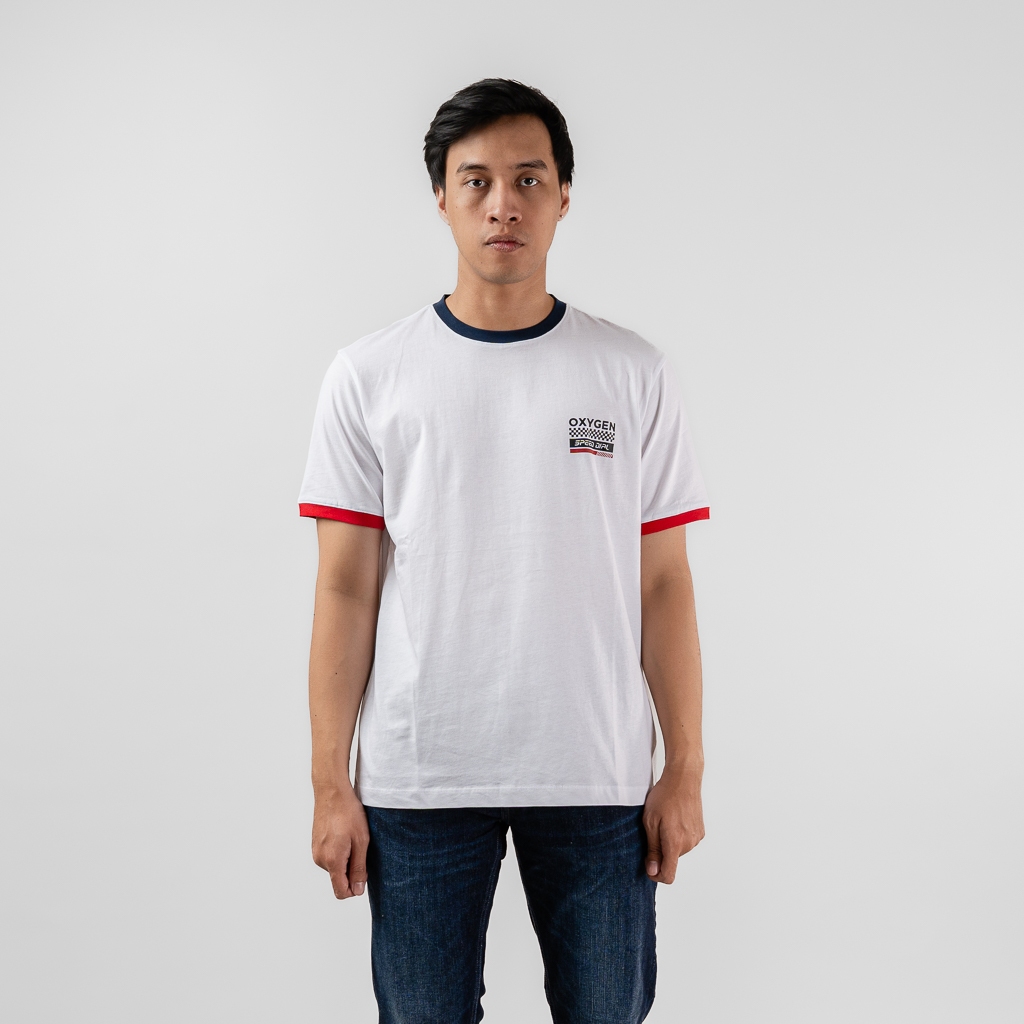 Jual Oxygen Denim Prime CS Speed Dial Bold Ring Tee - White (20722 ...