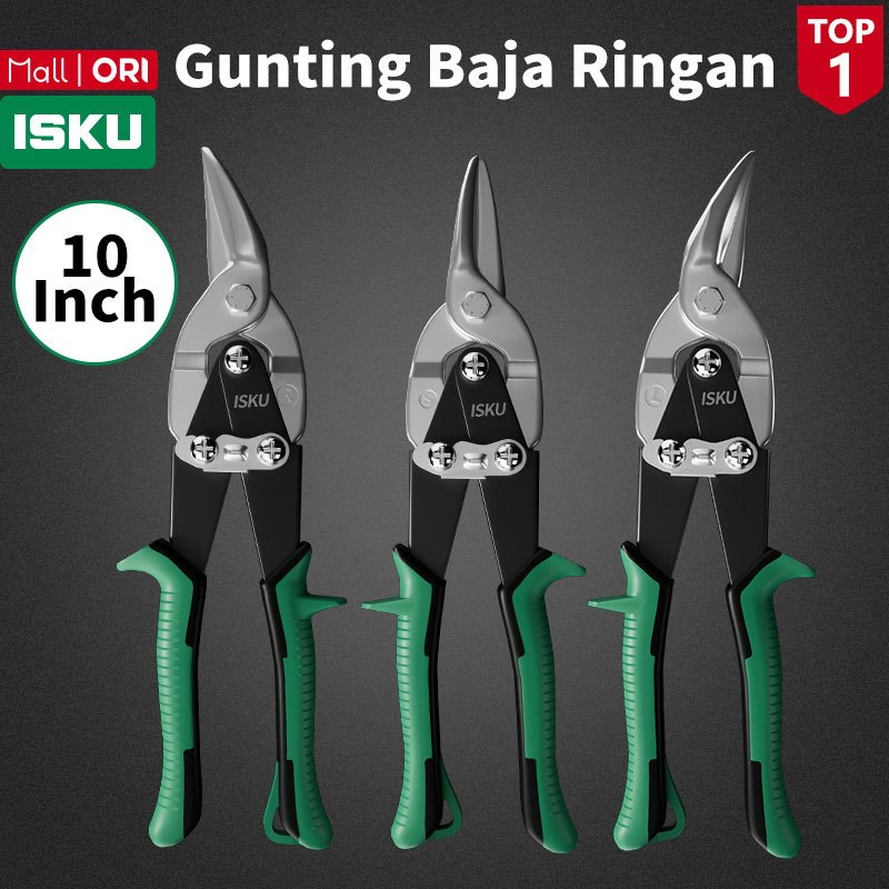 Jual ISKU Gunting Seng Aviation Snips 10Inch Gunting baja ringan ...