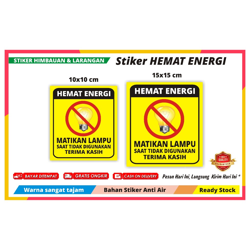 Jual STIKER HEMAT ENERGI | Shopee Indonesia