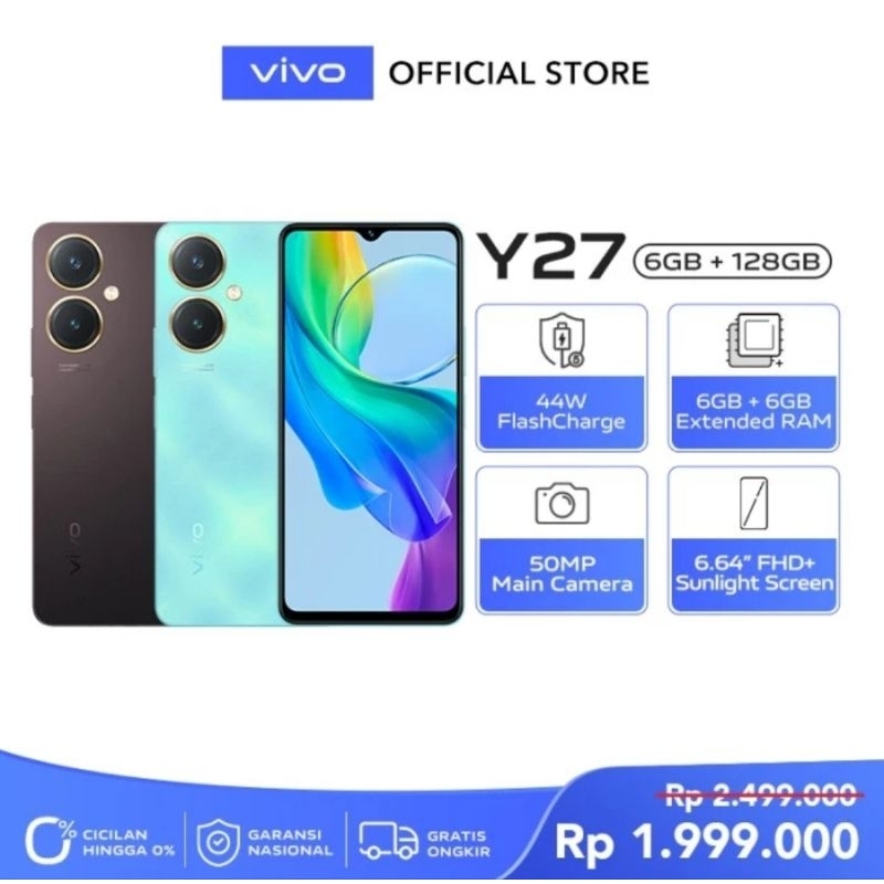 Jual Vivo Y27 Ram6/128Gb Original & Bergaransi Resmi | Shopee Indonesia