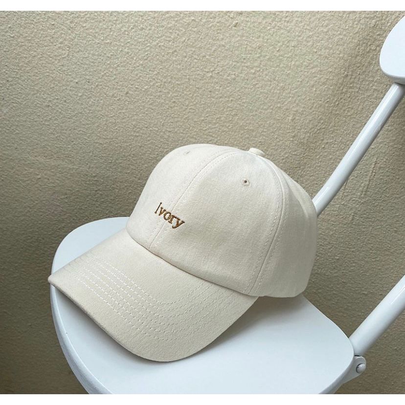 Jual TERBARU Baseball Cap Klasik IVORY BEIGE Topi Baseball Hip -Hop ...