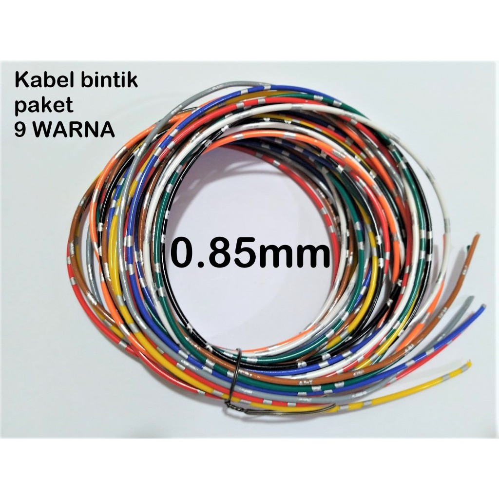 Jual Kabel Body otomotif 0.85 mm Kelistrikan Mobil Motor 9 warna ...
