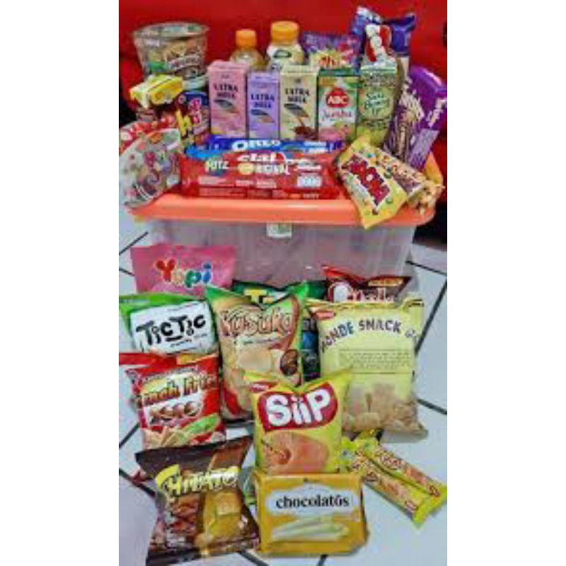 Jual paket Snack box random atau mix | Shopee Indonesia