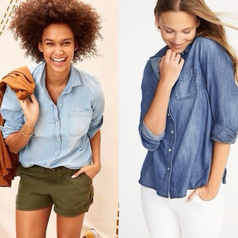Jual Old** Relaxed Chambray Classic Shirt | Shopee Indonesia Jual Old** Relaxed Chambray Classic Shirt | Shopee Indonesia