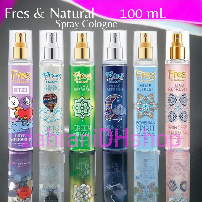 Jual Fres & Natural Spray Cologne 100ml | Shopee Indonesia