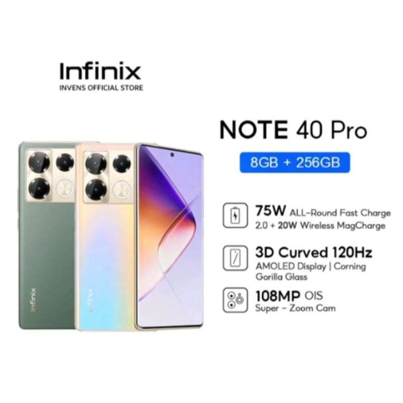 Jual INFINIX NOTE 40 PRO 8/256GB 5G (UP TO 16GB) - Curved | Shopee ...