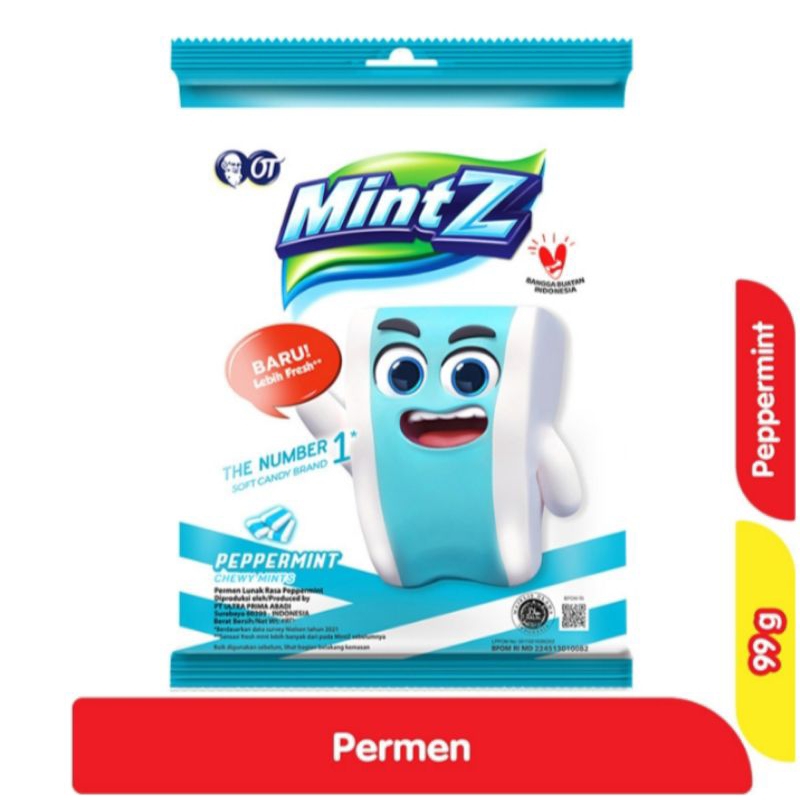 Jual MINTZ PERMEN CHEWY PEPPERMINTZ LUNAK- NETO 115G | Shopee Indonesia