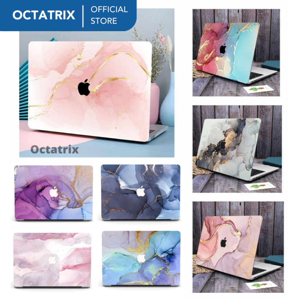 Jual Premium Macbook Case Marble Pink Colorful Series Edition For New ...