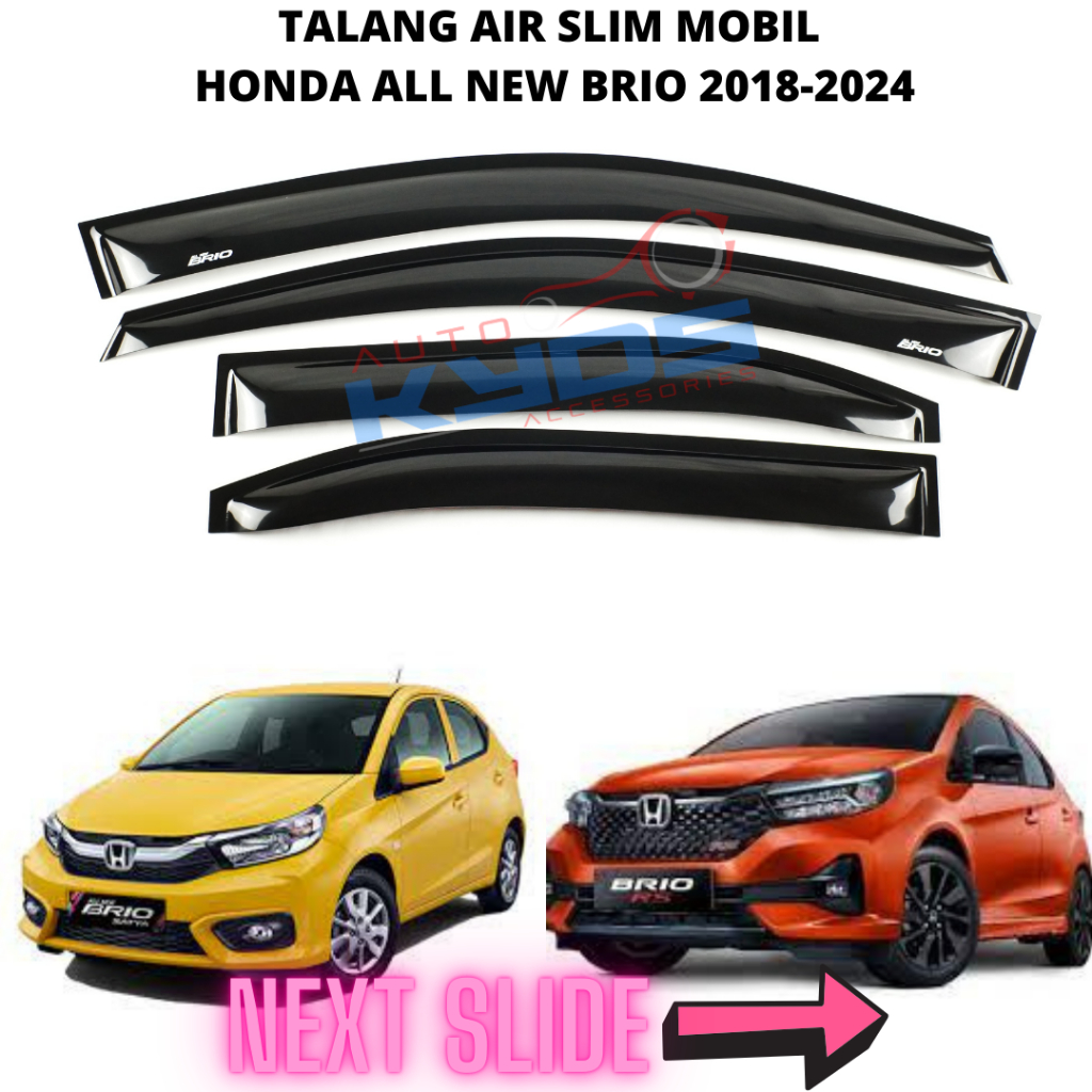 Jual Talang Air Slim Mobil Honda All New Brio 2018 2019 2020 2021 2022 2023 2024 Slim 4 Pintu ...