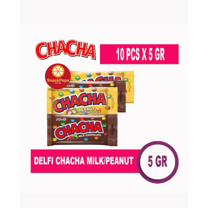 Jual CHACHA MILK CHOCOLATE @5G [1 RENCENG ISI 10 BUNGKUS+ BONUS 1 ...