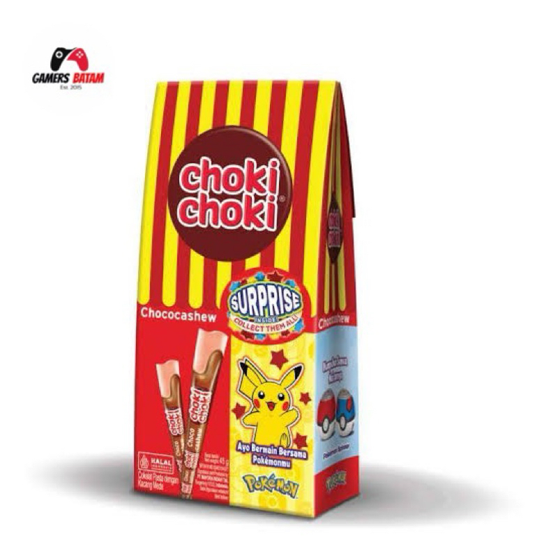 Jual Choki Choki Chocolate Surprise Pokemon Edition 5X10g | Shopee ...