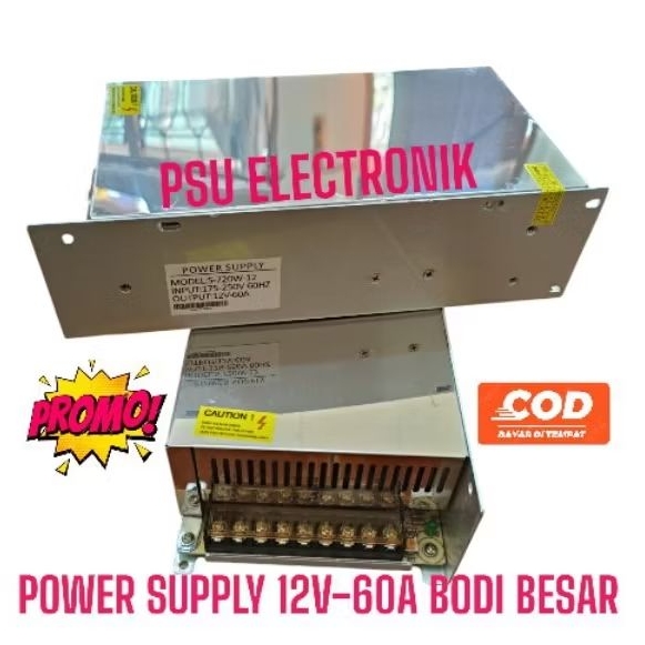 Jual Power Supply Cctv 12V 60A Power Suply Switching 12 Volt 60 Amper ...