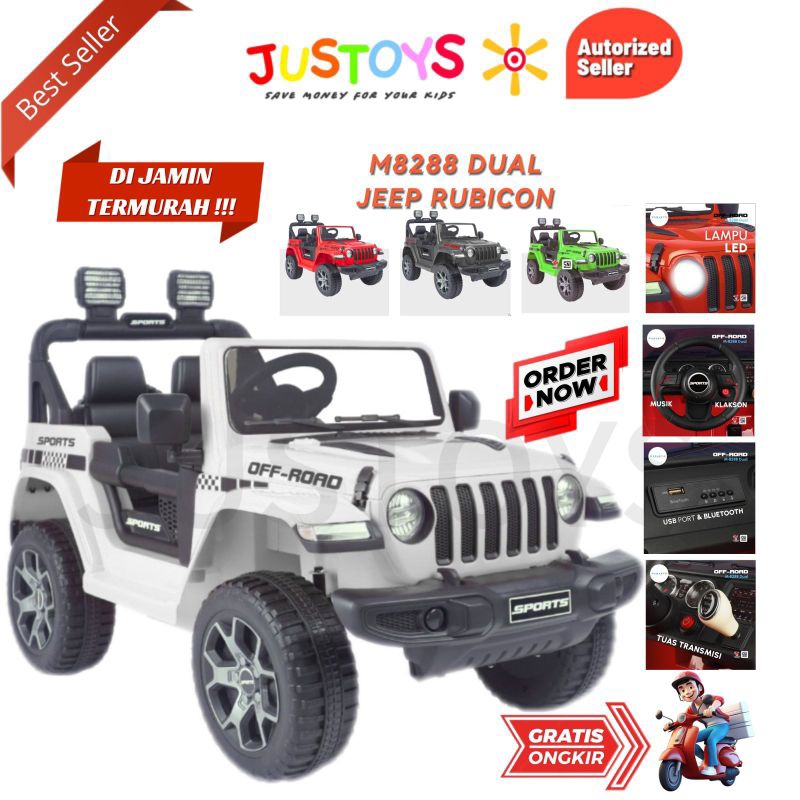Jual MOBIL AKI ANAK 8288 M8288 REMOTE CONTROL MOBIL AKI ANAK JEEP ...
