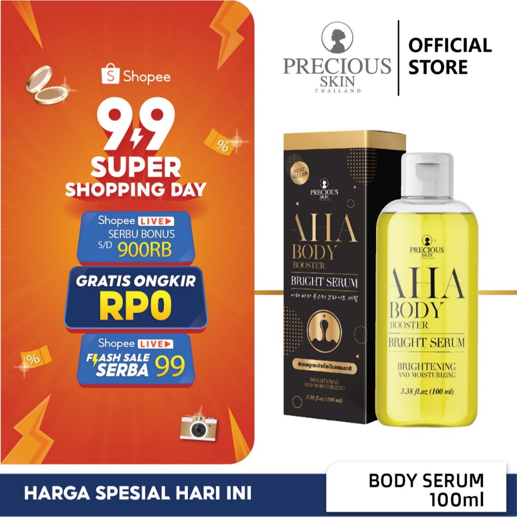 Jual Precious Skin Thailand AHA Brightening & Whitening Booster Body ...