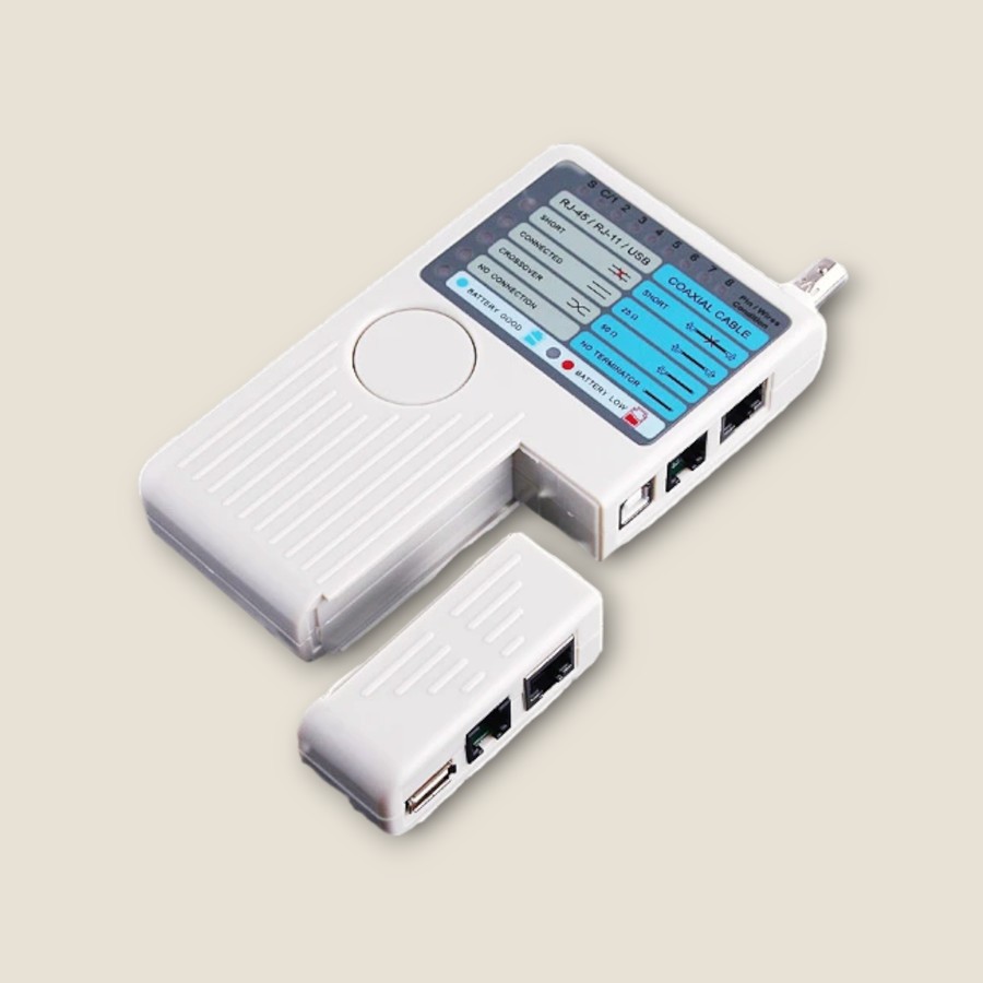 Jual tester LAN rj45 UTP bnc rg6 USB universal 4 in 1 | Shopee Indonesia