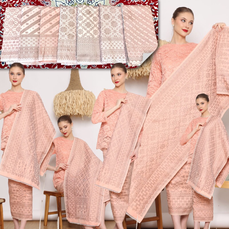 Jual SONGKET TEMBAGA ROSEGOLD/OTAK UDANG/SALEM/PEACH | Shopee Indonesia