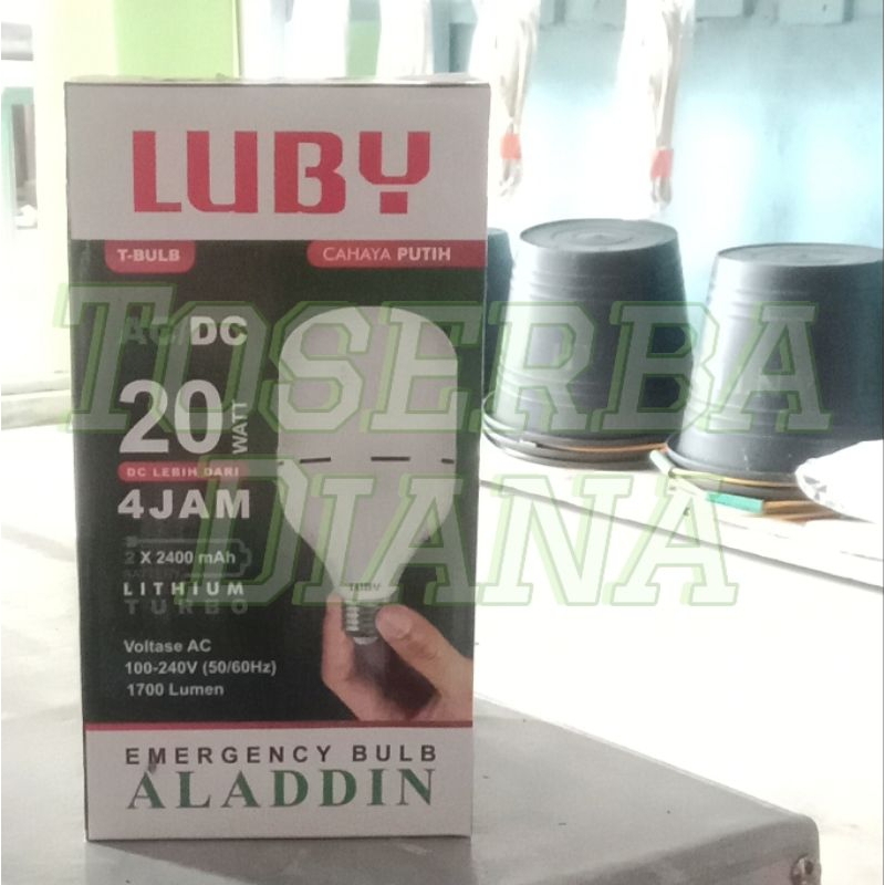 Jual LAMPU LED LUBY EMERGENCY 20 WAtt - Lampu LED PUTIH 20 WAtt ...