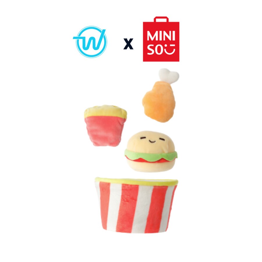 Jual Miniso Plush Toy Snack Barrel Stress Relief /Miniso Mainan Mewah ...