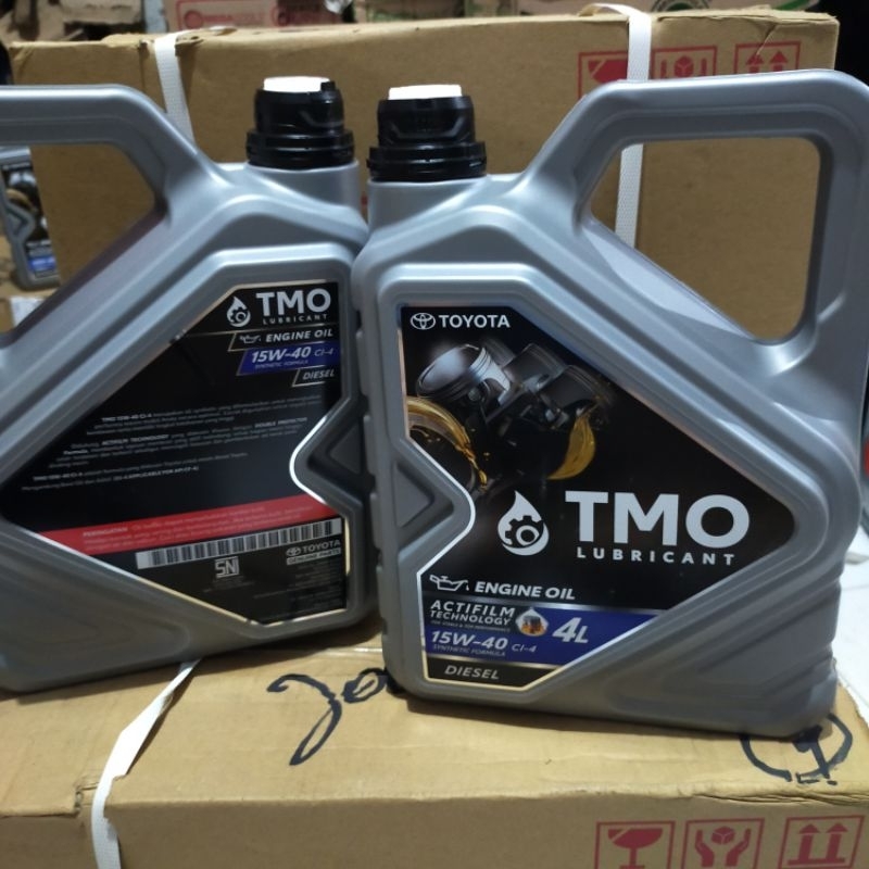 Jual OLI TMO diesel 15w40 CI4 Toyota Motor Oil Genuine asli galon 4lt ...