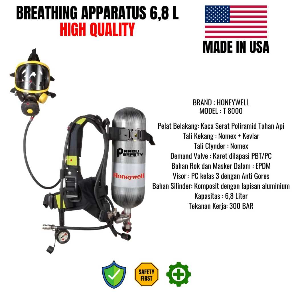 Jual Breathing Apparatus ( SCBA ) Composite Cylinder 6,8 Liter ...