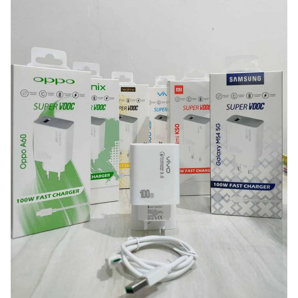 Jual Charger Brand 100w Ada 6 Brand USB Type C dan Micro Kualitas ...