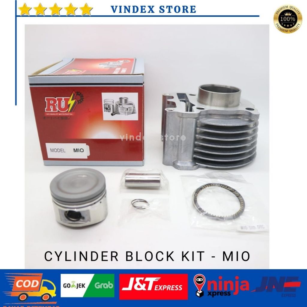 Jual BLOK SEHER BORING BLOCK CYLINDER SET PISTON KIT MIO KARBU MIO SOUL MIO SPORTY MIO SMILE ...