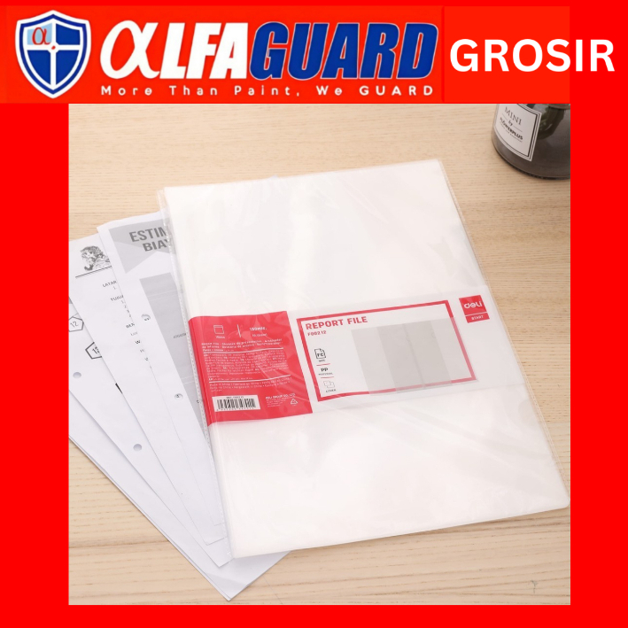 Jual Deli Map L bening F4 Folio FC clear sleeves report file - EF00212 ...