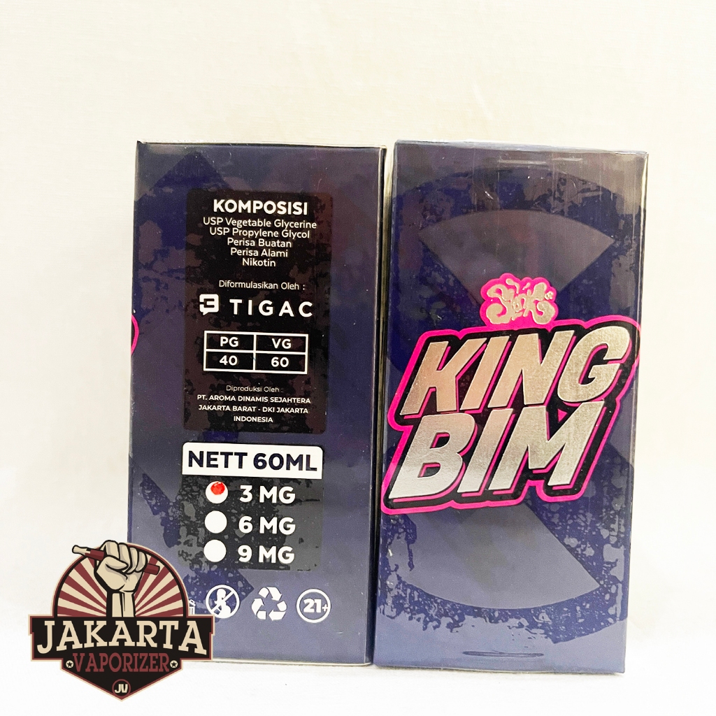 Jual SLANK KING BIM STRAWBERRY MILK 60ML 3MG 6MG 9MG BY TIGAC X SLANK X ...