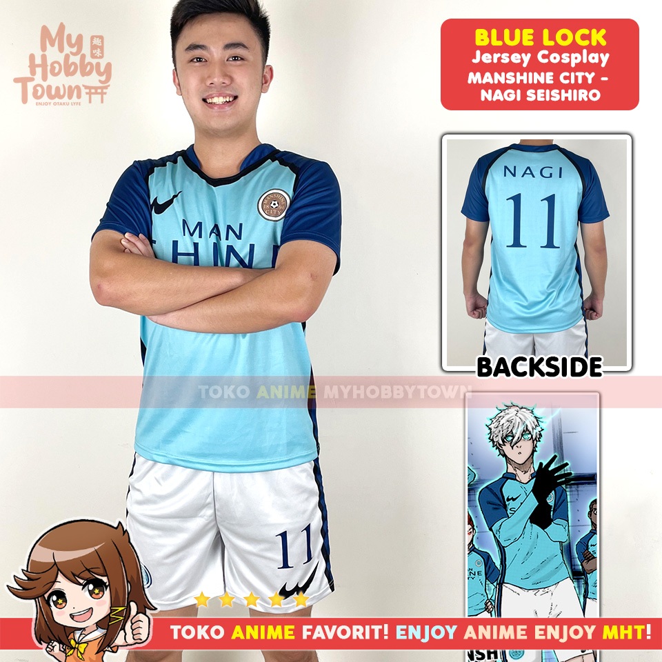 Jual Kostum Jersey Blue Lock No. 11 Nagi Seishiro Manshine City Anime ...