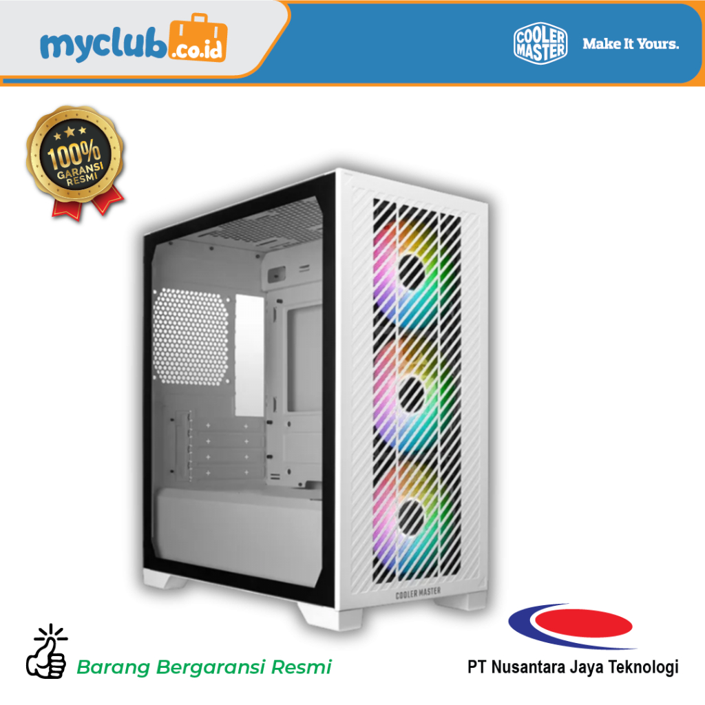 Jual Cooler Master Casing Elite 301 White Mini Tower [E301-WGNN-S00 ...