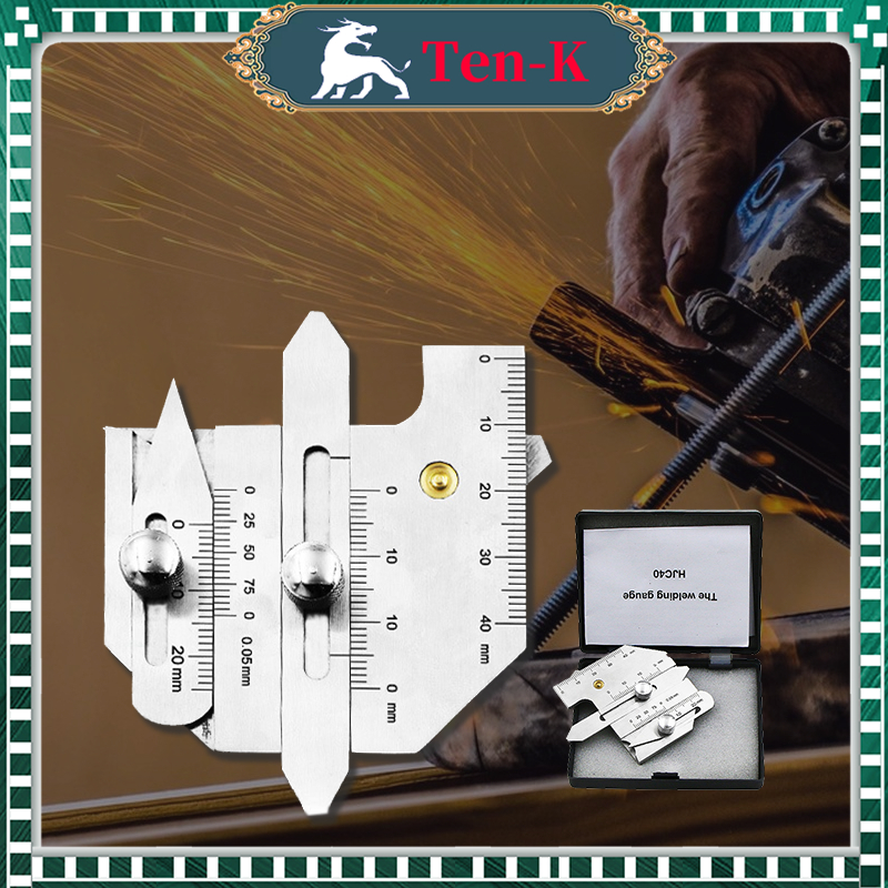 Jual Welding Gauge HJC 40 Inspection Cam Tipe Gauge Stainless Steel Alat Ukur Ketebalan Las ...