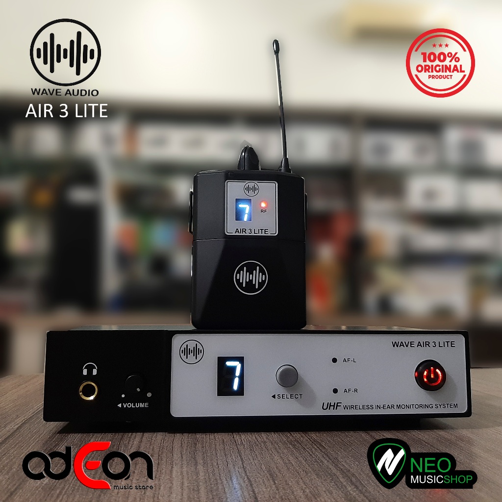 Jual WAVE AIR 3 lite wireless IEM system stage panggung wave audio ...