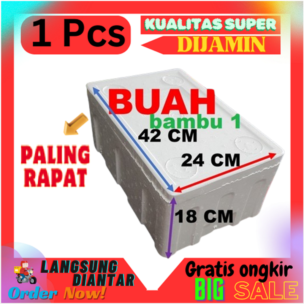 Jual 40X26X18 CM (BH) KOTAK STYROFOAM BOX - KOTAK STEROFOAM BOX ES ...