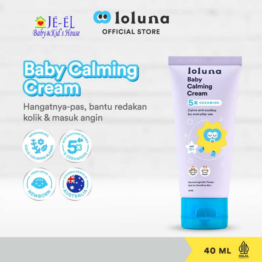 Jual Loluna Baby Calming Cream 40ml / Krim Penghangat dan Pereda Kolik ...