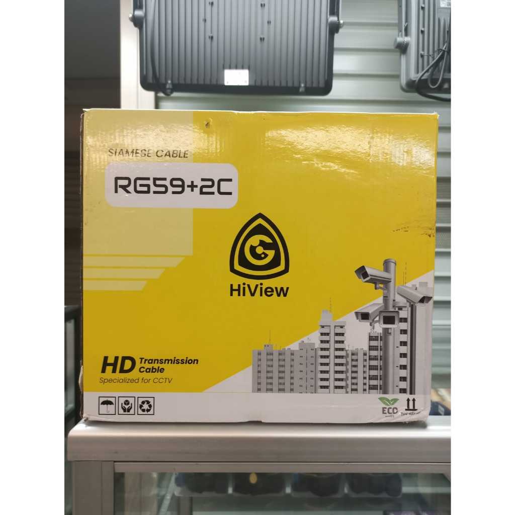 Jual Kabel Coaxial CCTV RG 59+2C Hiview 10 Meter | Shopee Indonesia