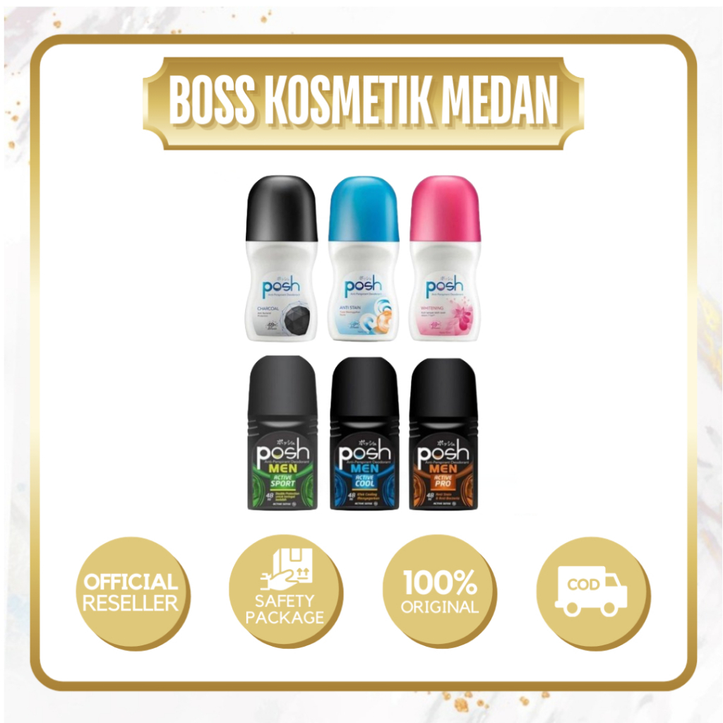 Jual POSH Anti Perspirant Deodorant 50ML For Woman/Men | Shopee Indonesia