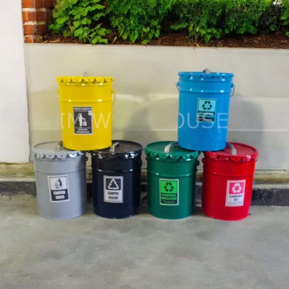 Jual FG2 Tong Sampah Besi 25 Liter Model Ember Pembakaran Sampah ...
