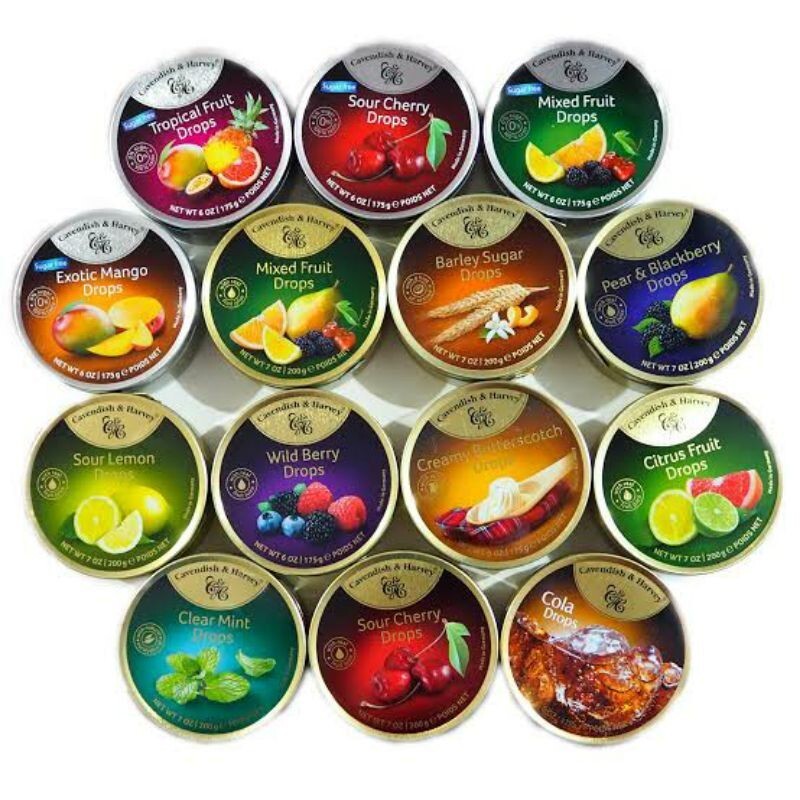 Jual Permen Candy Impor Cavendish & Harvey Coffee Strawberry Pink Grape ...