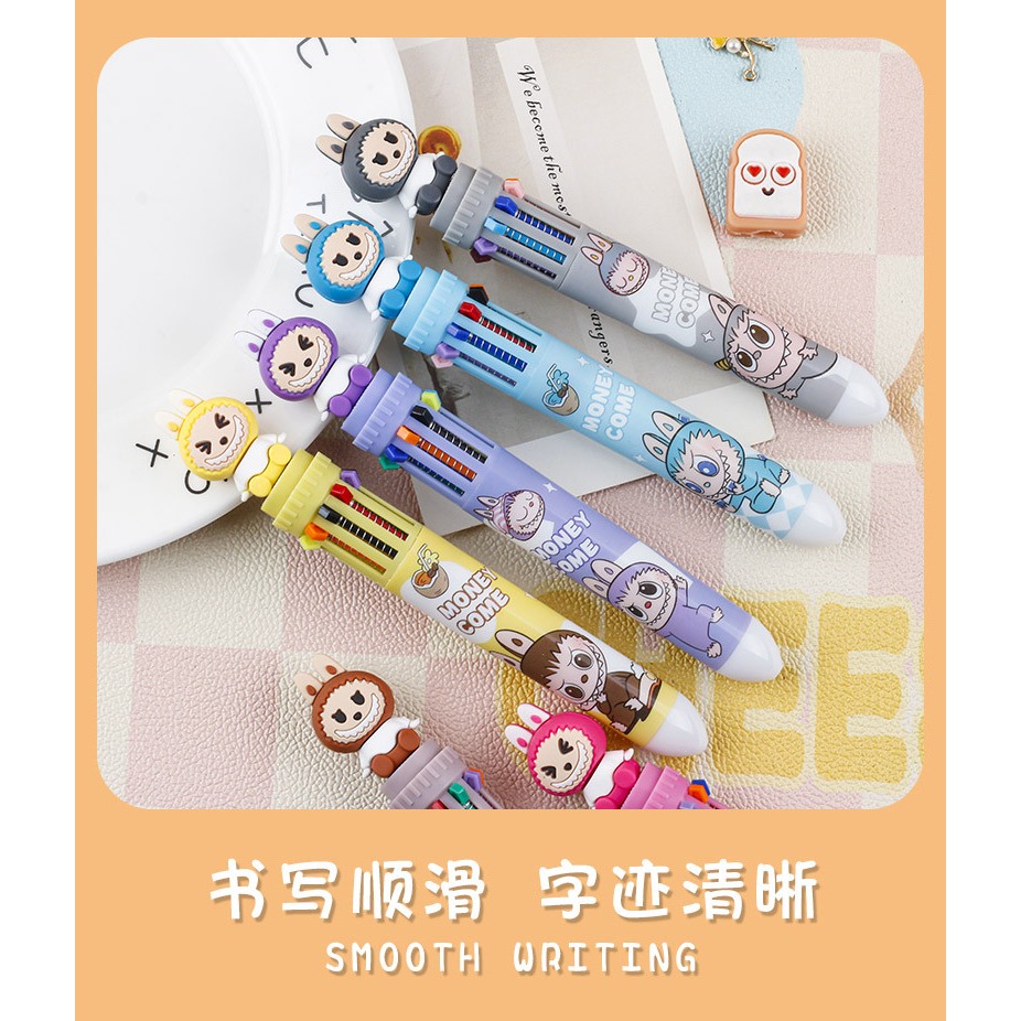 Jual (Kakabicam) Pen 10 Warna Labubu Characters | Shopee Indonesia