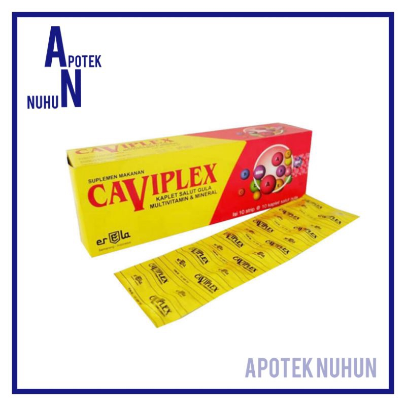 Jual Caviplex Strip 10 Kaplet Vitamin Dan Mineral | Shopee Indonesia
