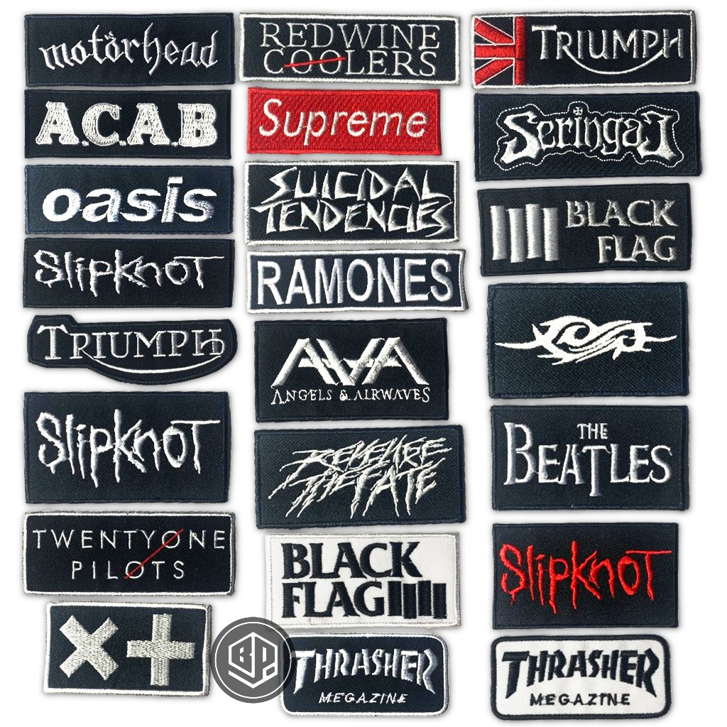 Jual PATCH BORDIR PATCH EMBLEM KECIL GAMBAR BAND MUSIK BEBAS PILIH ...
