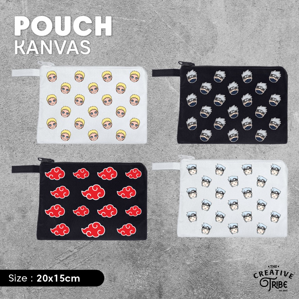 Jual Naruto Pattern - Pouch Kanvas 20x15cm - Tempat Pensil Kain Tas ...