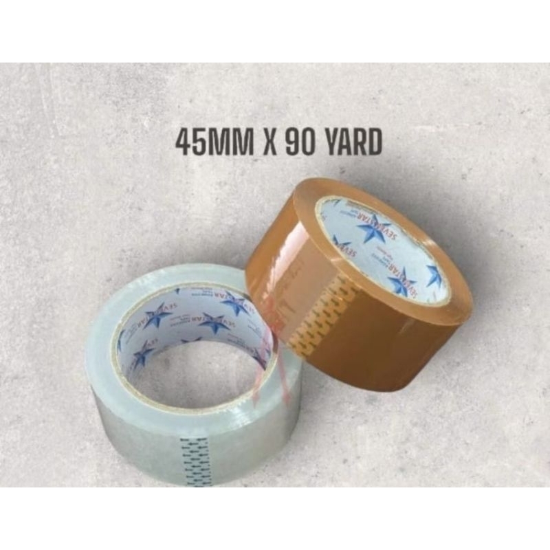 Jual Lakban Seven Star Tape 45 MM / 90 Yard Isi 1 Dus | Shopee Indonesia