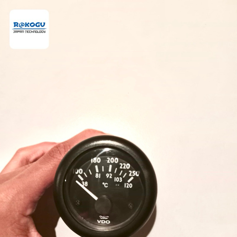 Jual Water Temperature Gauge Indicator 12 V VDO WTG-12V Meter ...