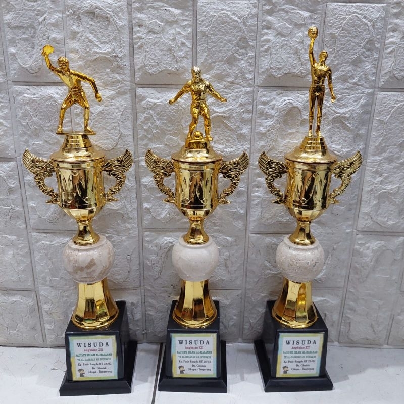 Jual trophy Piala win marmer semua cabang olahraga 1 set | Shopee Indonesia
